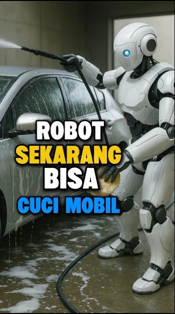 Robot sekarang bisa cuci mobil!! - YouTube