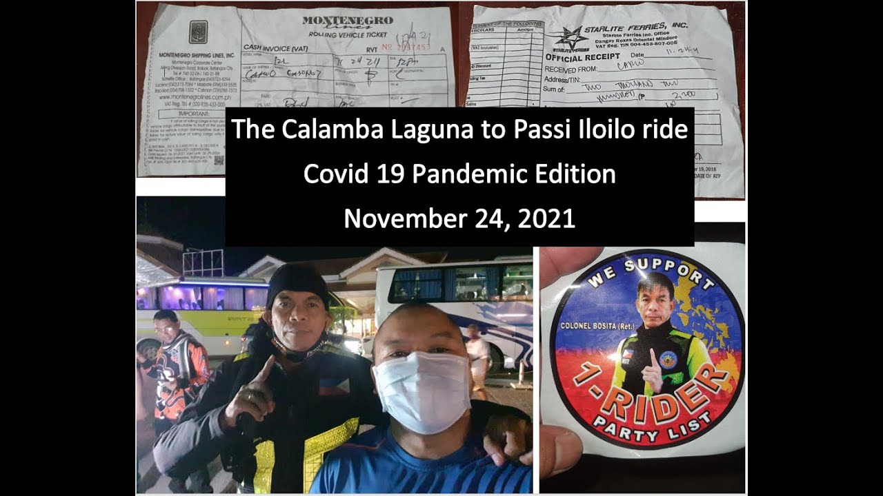 Calamba Laguna to Passi Iloilo ride Covid 19 Pandemic Edition - YouTube