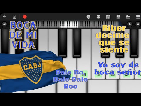 Canciones De BOCA JUNIORS 💙💛 | PERFECT PIANO TUTORIAL