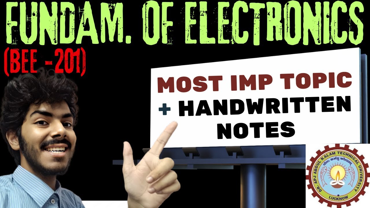 Most IMP Topics AKTU Electronics (BEE-201)| Handwritten Notes ...