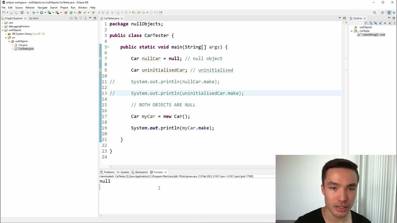 COMP1010 Video 16 - null Objects - YouTube