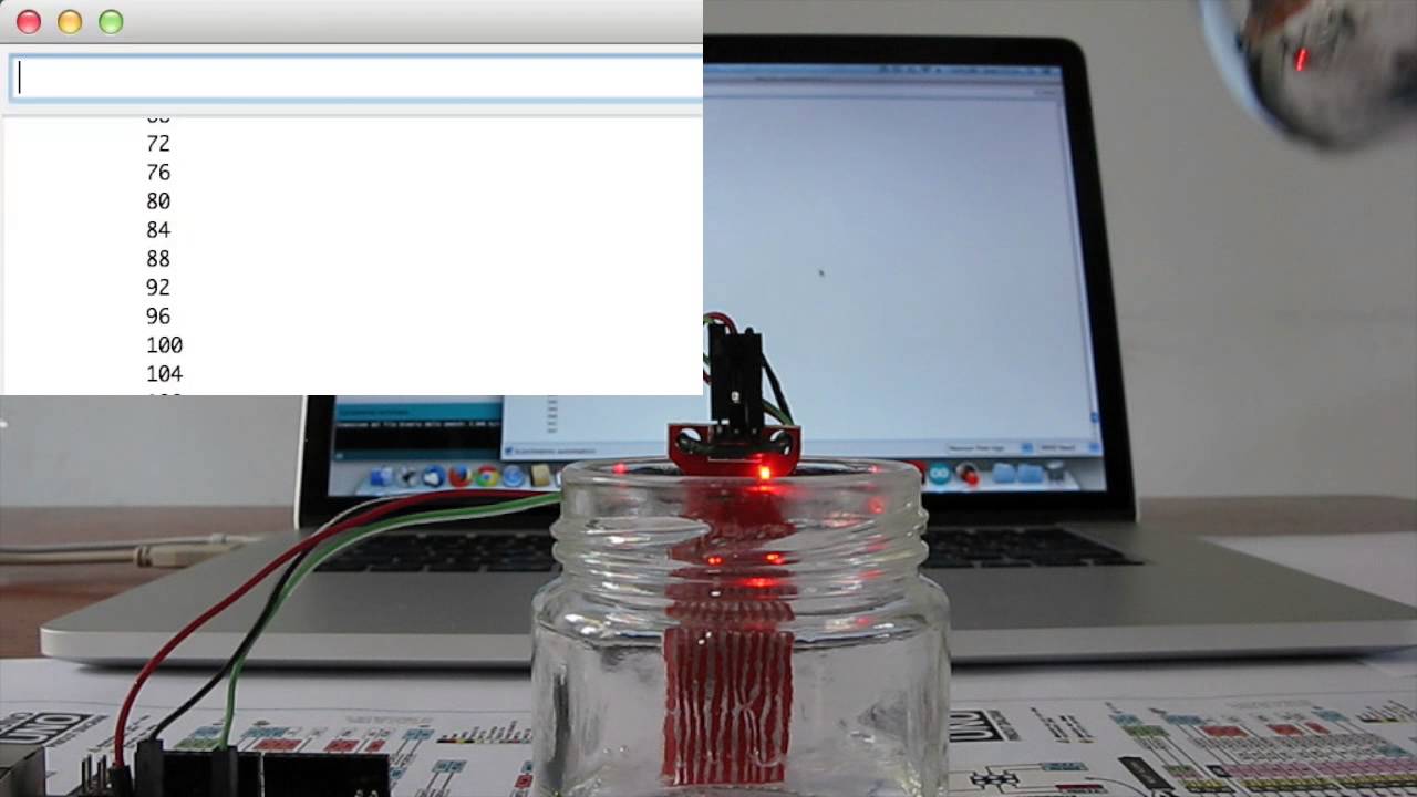 Water sensor con arduino - YouTube