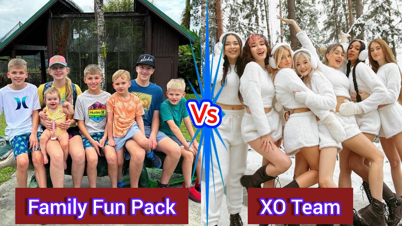 Family Fun Pack Vs XO Team Members Real Ages 2023 - YouTube