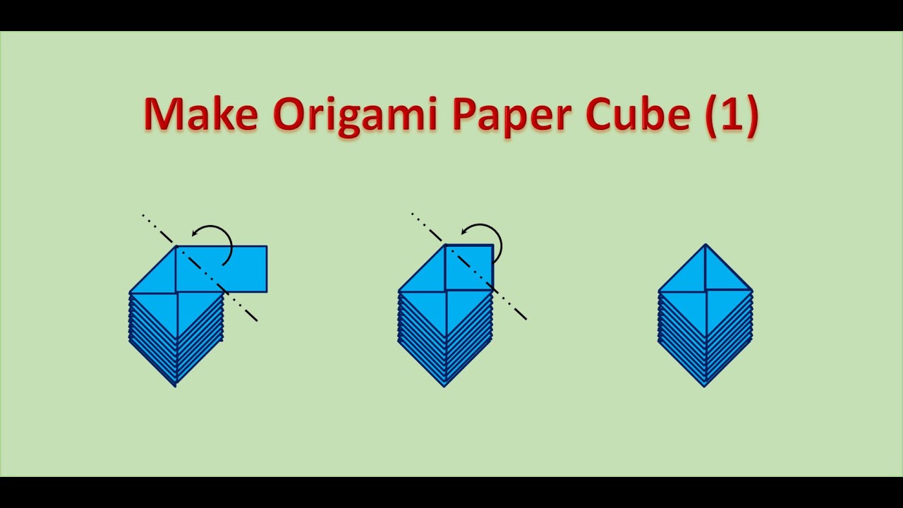 How to Make Origami Paper Cube (1) | Modular Origami Bricks and Tiles ...