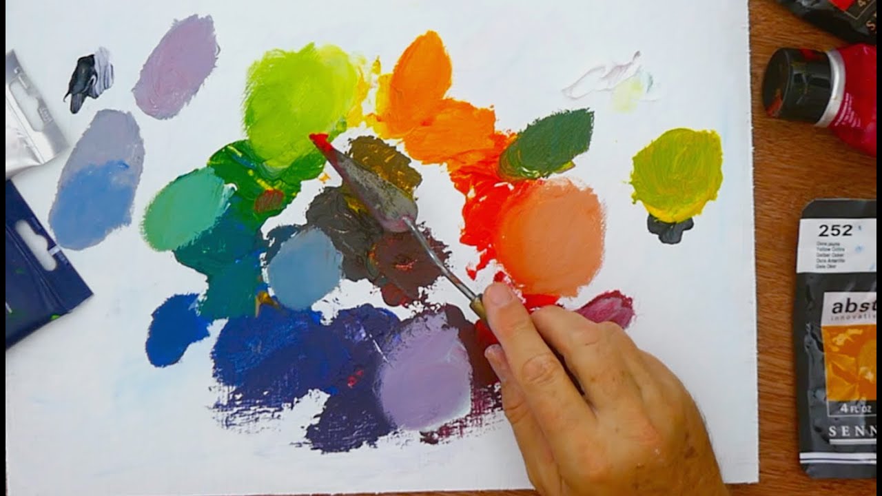 Mélanges de couleurs en peinture d'une façon simple ! - YouTube