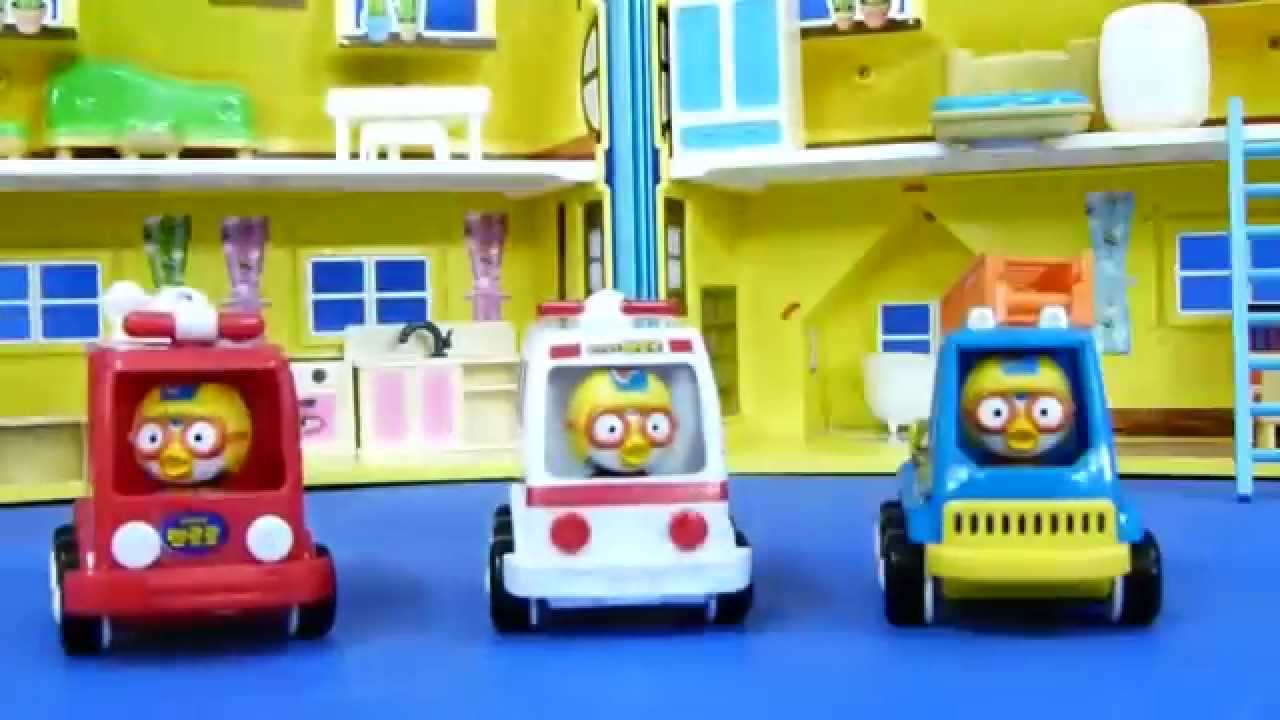 R/C Car Toys And Really Cutesy Pororo Kids Toy Cars - YouTube
