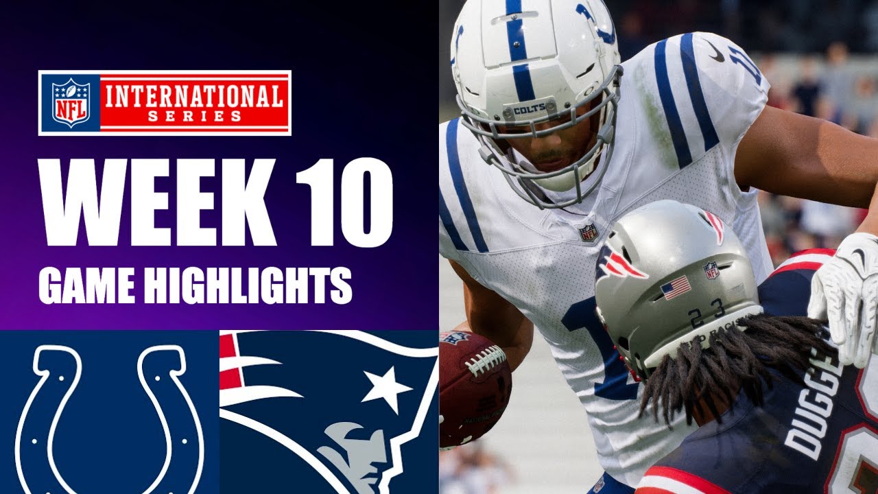 Colts vs. Patriots Week 10 Germany | Madden 24 Simulation Highlights 🇩🇪 ...