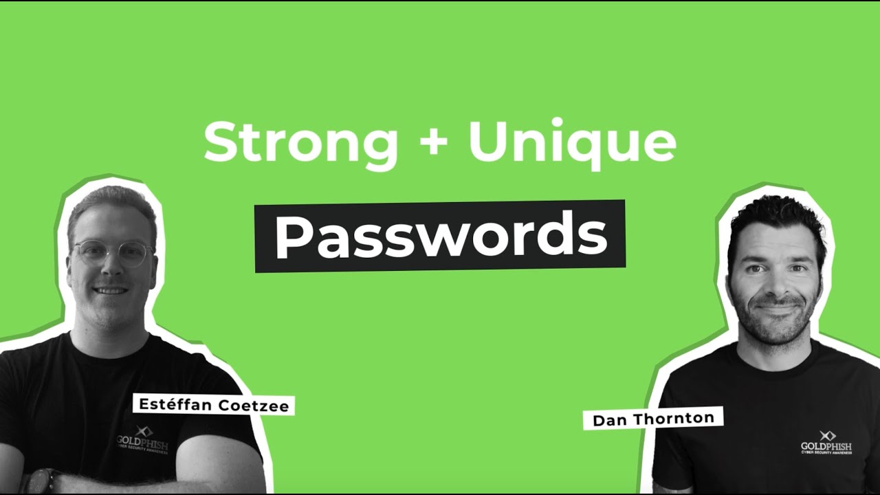 How to create strong passwords - YouTube