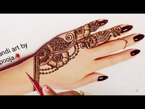 Latest Heena Mehandi Design || मेहंदी डिजाइन 2022 || Back Hand Mehandi ...