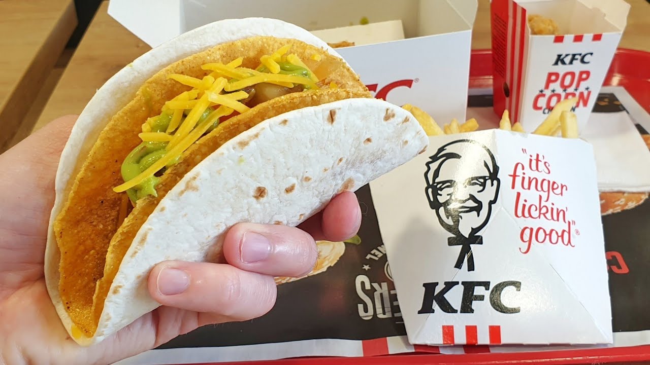 New KFC Taco Mexican Food France - Double Tacos Shell - YouTube