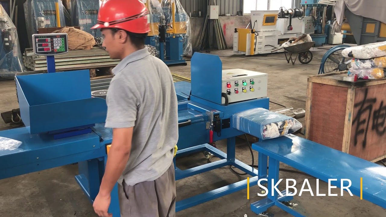 25kg rags baler machine, wiping rags packing baler, rags baling machine ...