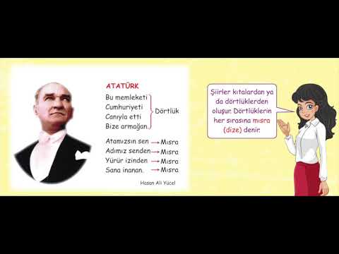 2. Sınıf Türkçe - Kıta ve Dize Nedir?