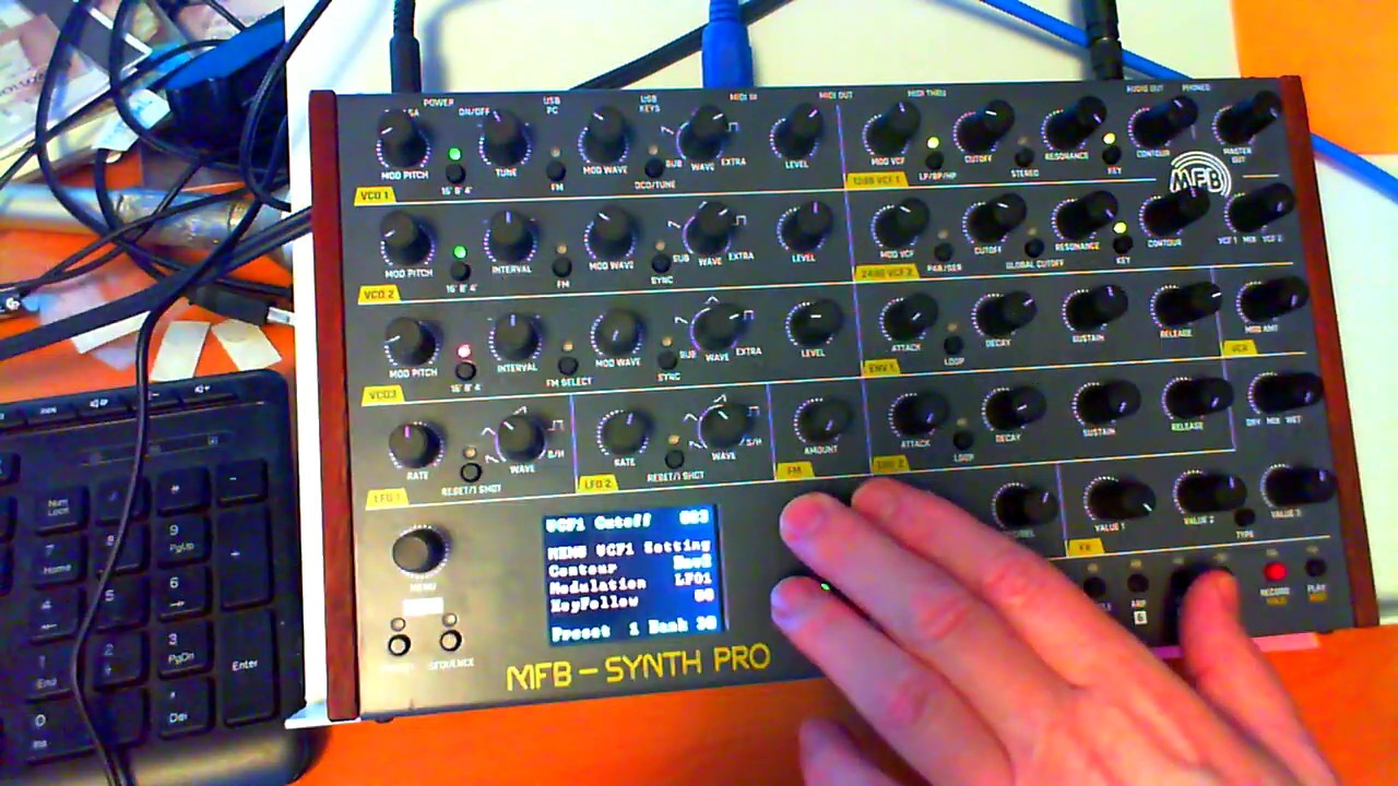 MFB Synth Pro Demo2, Parameter tweaks. - YouTube