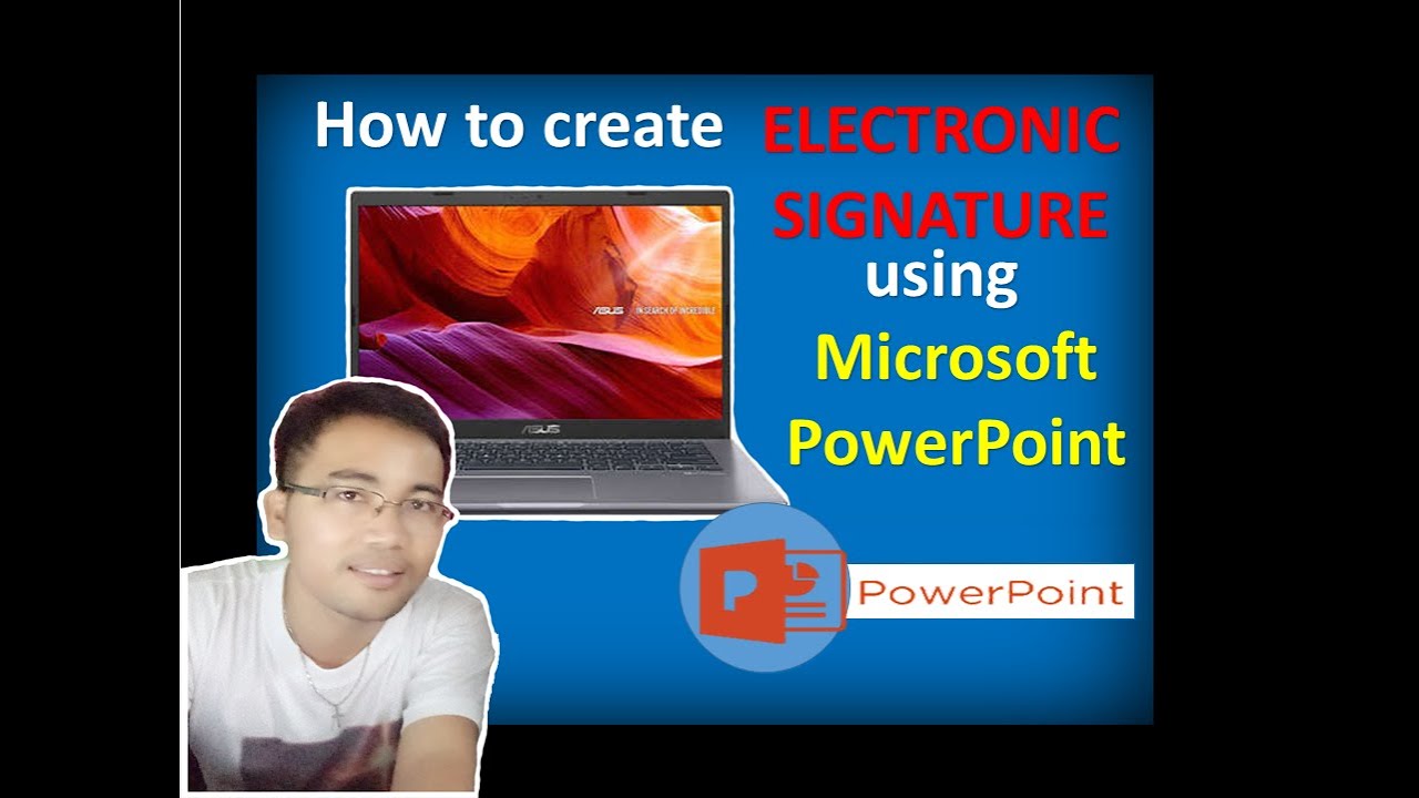 How To Create Electronic Signature Using Microsoft Power Point l Radz ...
