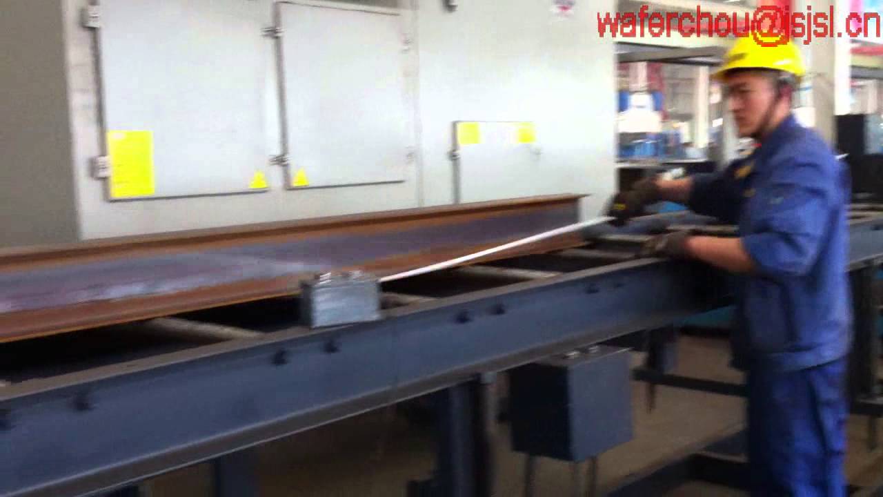 I-Beam & H-Beam cutting Ironworker - YouTube