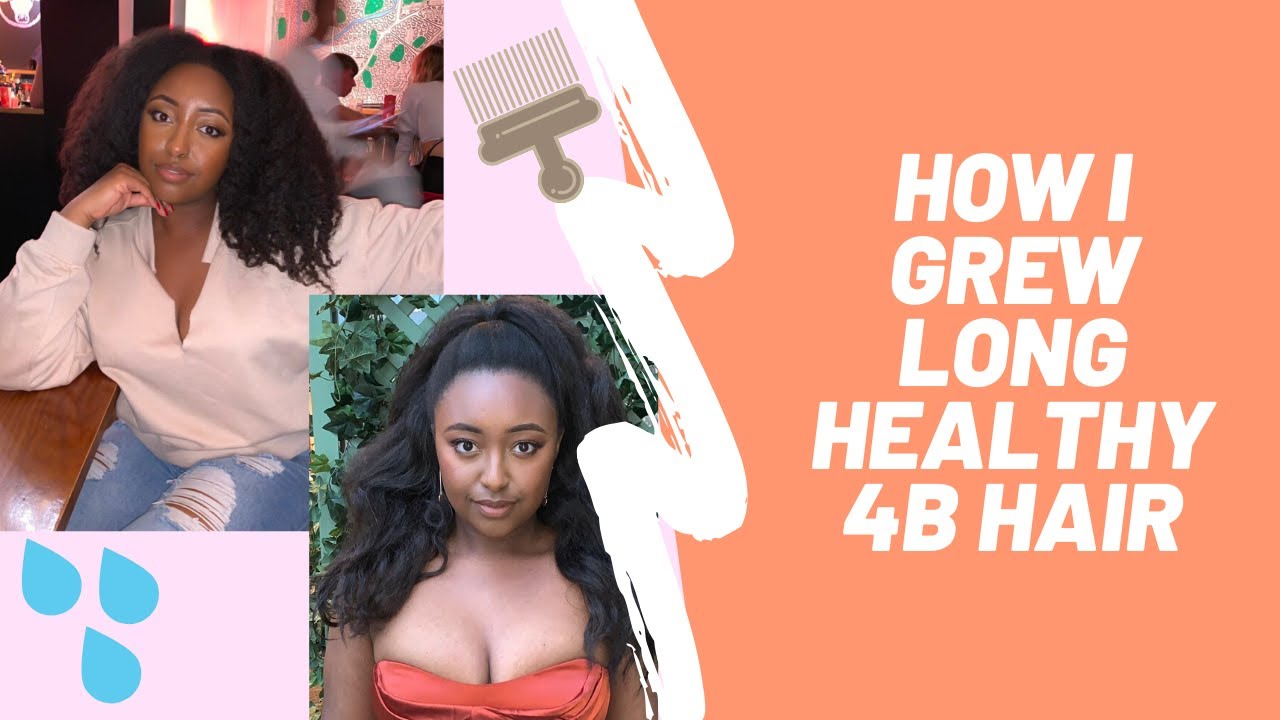 How I Grew My Long Natural 4b Hair 5 Easy Tips Youtube