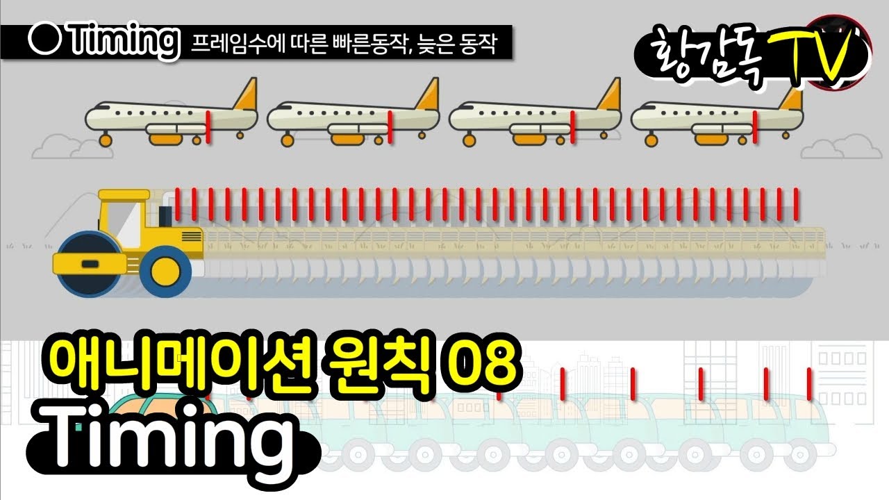 애니메이션의 원칙- Timing (타이밍) , Create Animation, principle of animation [황감독 ...