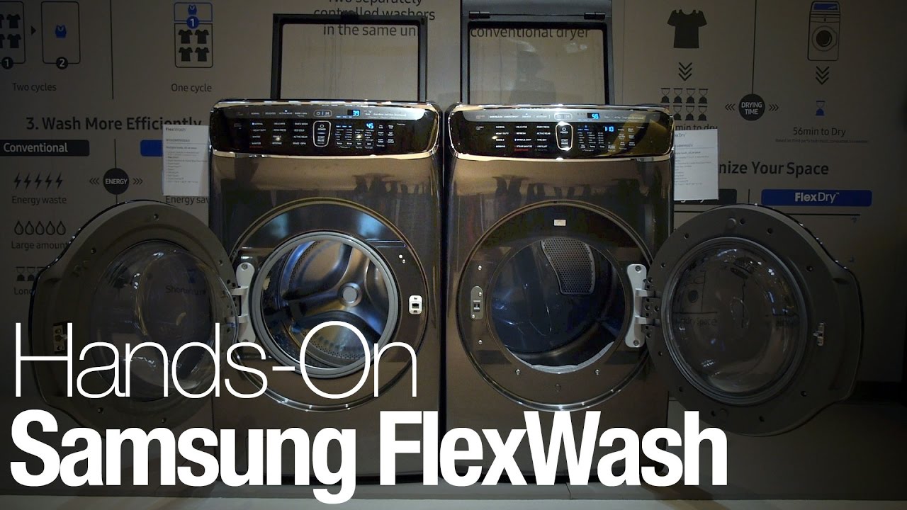Hands-on with the FlexWash, Samsung's radical new laundry system - YouTube