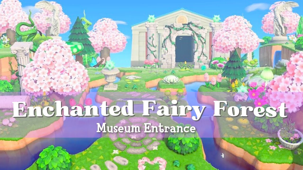 Enchanted Fairy Forest Museum Entrance | ACNH Speed Build - YouTube