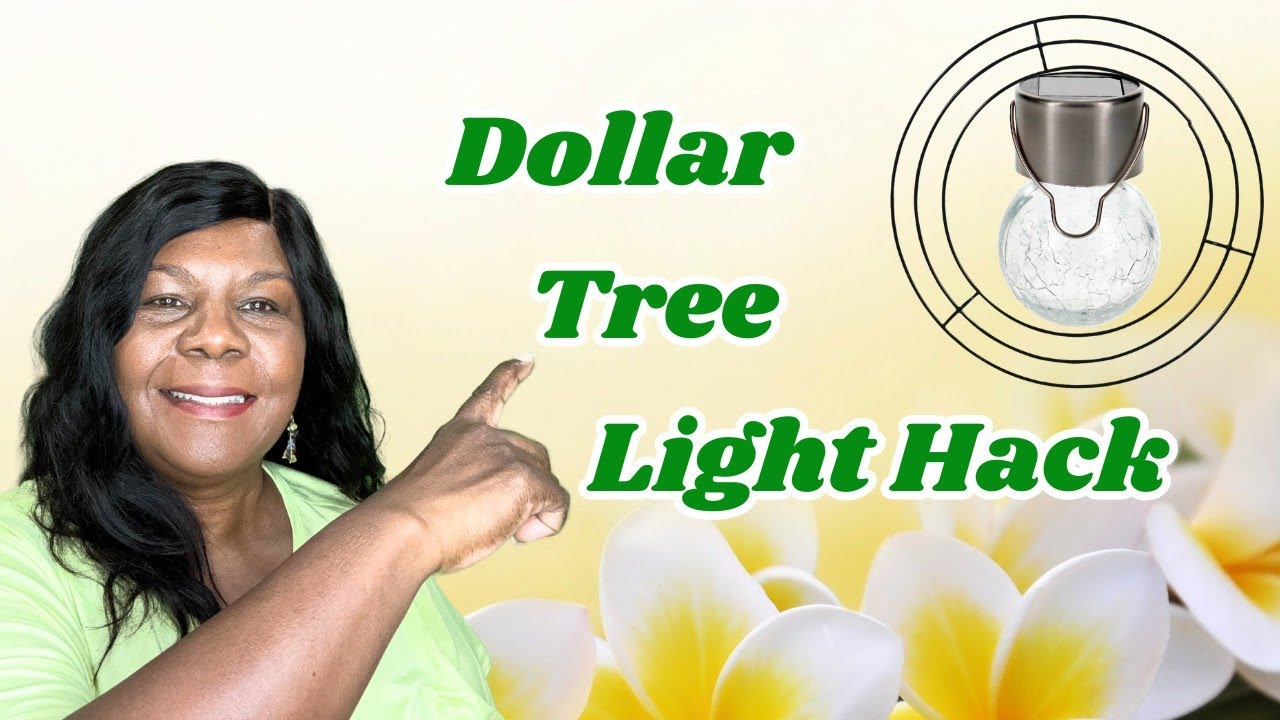 Dollar Tree Solar Light Hack ~ DIY outdoor Light - YouTube