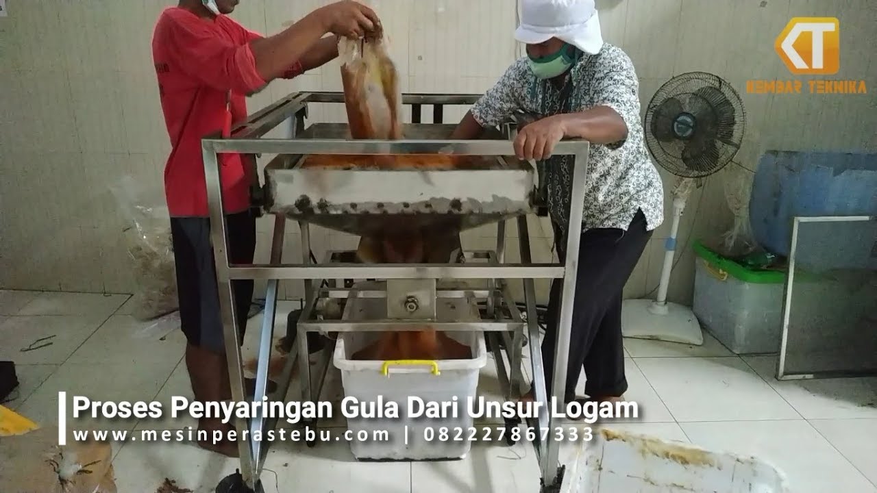 Mesin Ayakan Gula Semut | Mesin Metal Trap Gula - YouTube