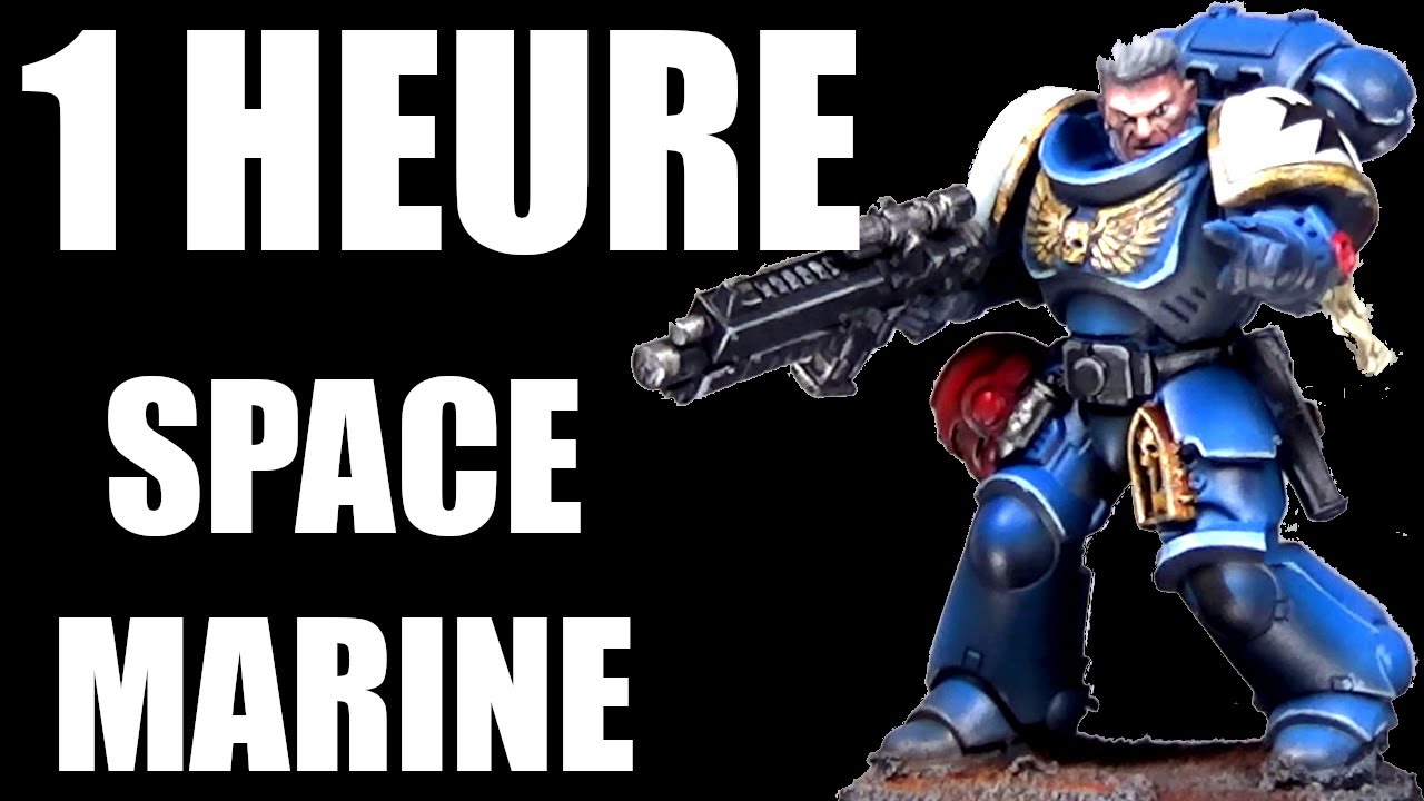 SPEED PAINT SERGEANT SPACE MARINE ! Vitesse réelle - YouTube