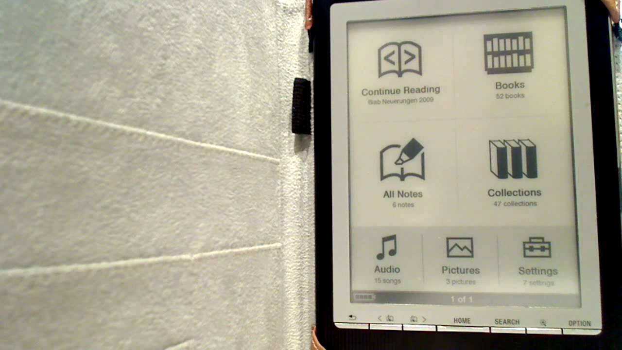 Sony PRS 700 eReader und PDF Handbücher verwaltung - YouTube