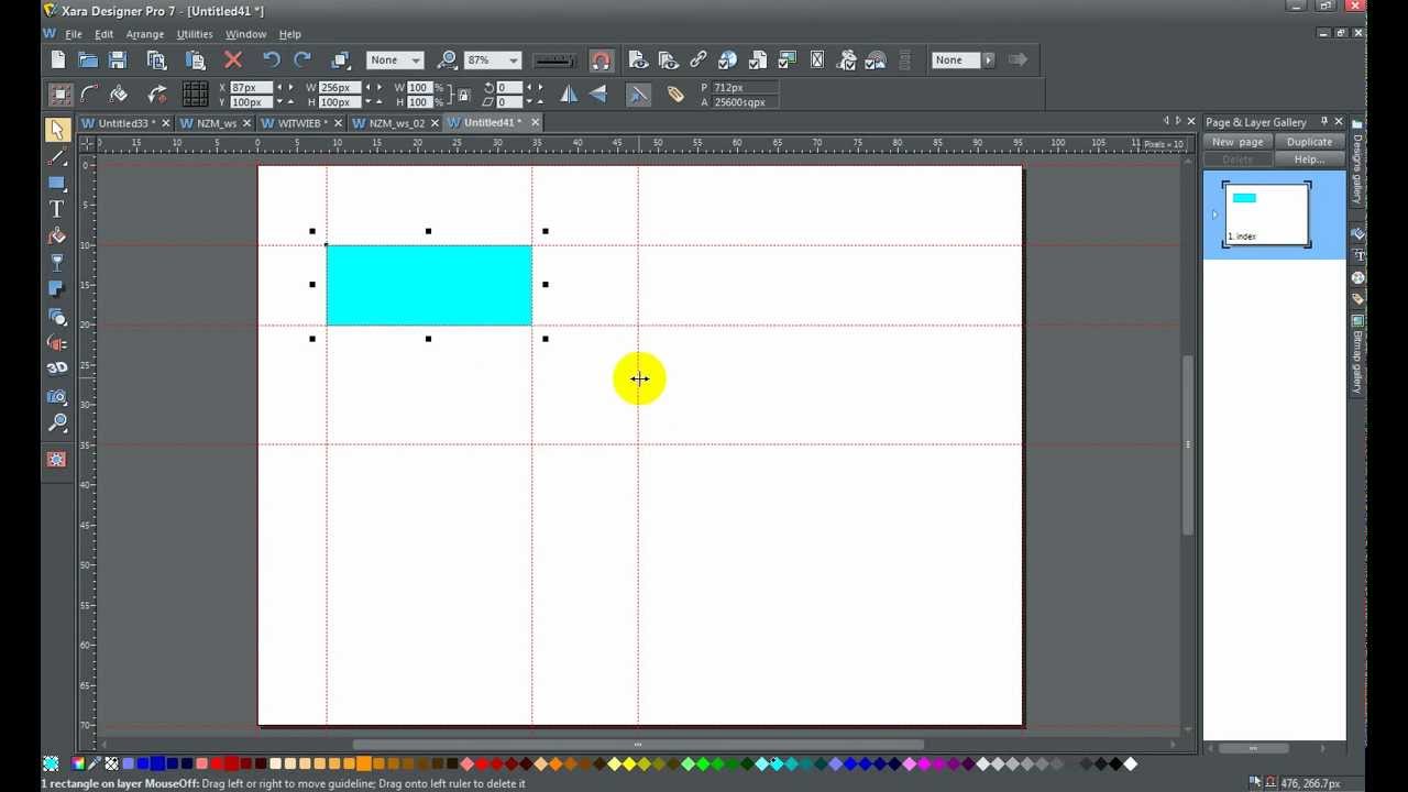 How to create a rectangle with one curved corner in Xara - YouTube