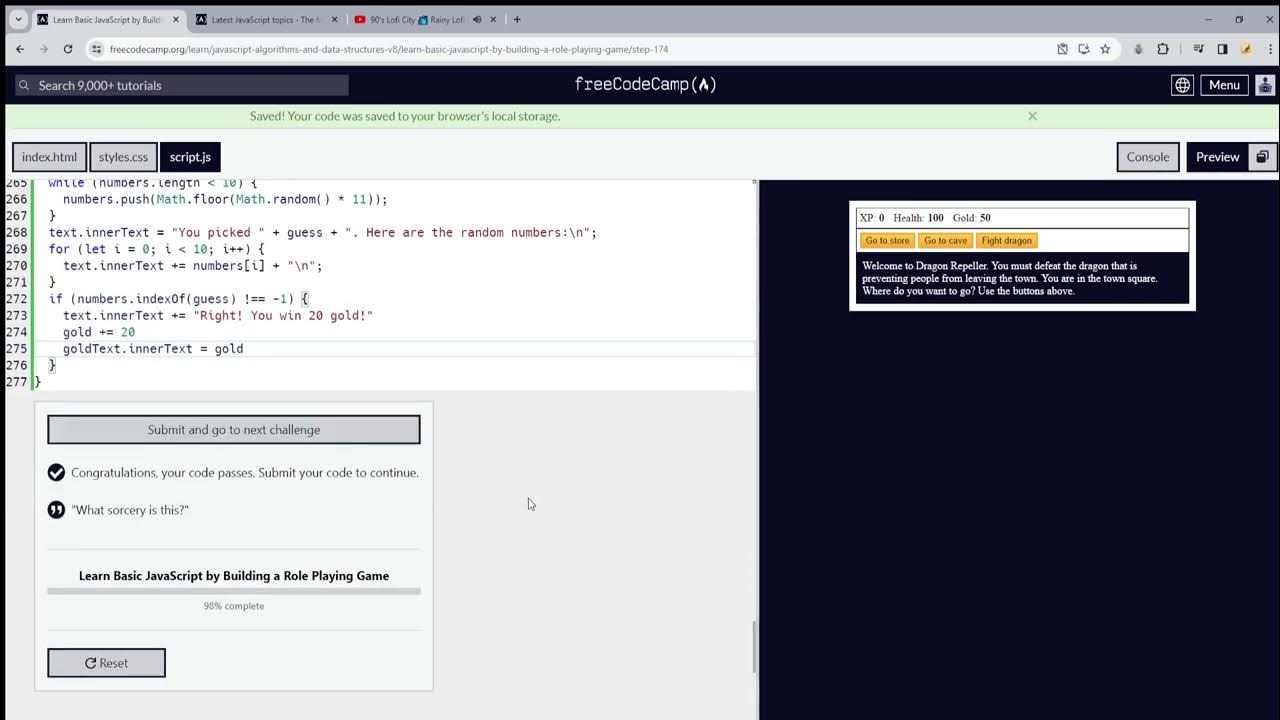 Building a Role-Playing Game in JavaScript | Full Tutorial (Step 166 ...