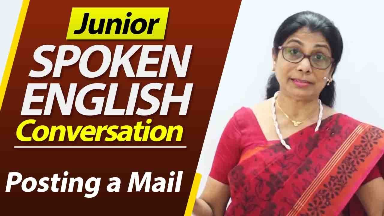 Spoken English Conversation for beginners | Posting a Mail | Basic ...