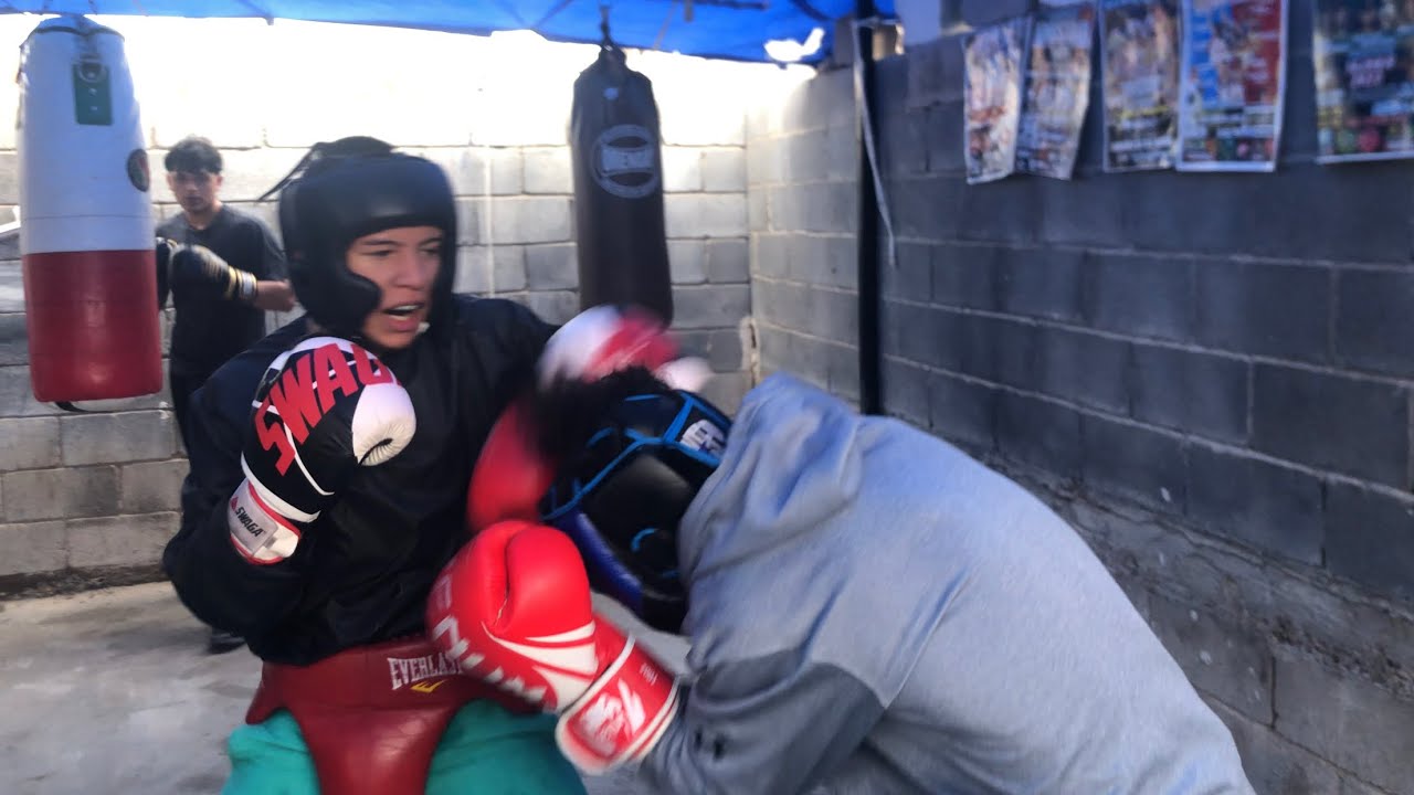SPARRING DE MIS PUPILOS BRAYAN Y CHINO 🥊🔥 #boxing training #sparring ...