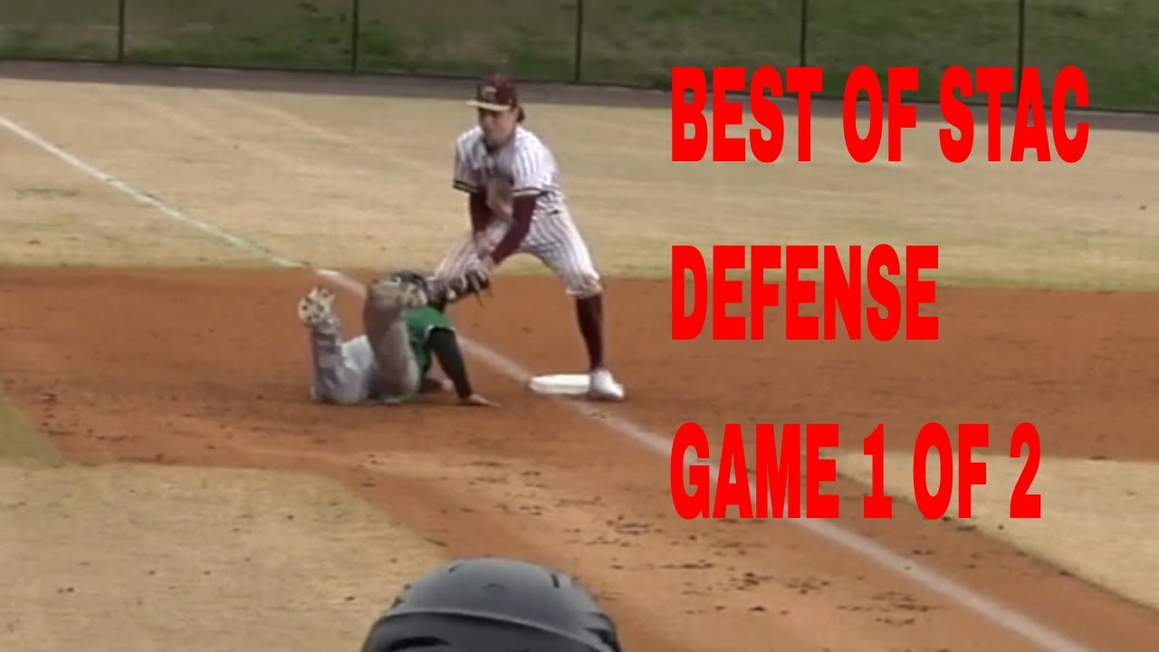 GREAT DEFENSE BY STAC BASEBALL VS WILMINGTON GAME 1 - YouTube
