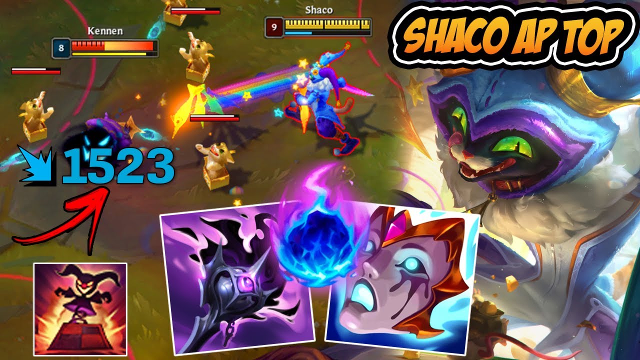 *OP* SHACO FULL AP TOP COM A NOVA SKIN LENDÁRIA TÁ INCRÍVEL - YouTube