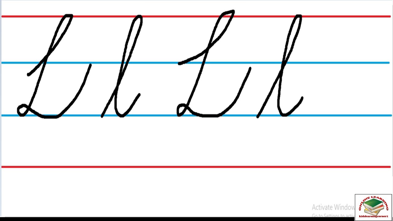 How to write cursive letter Ll || #cursivewriting || Handwriting ...