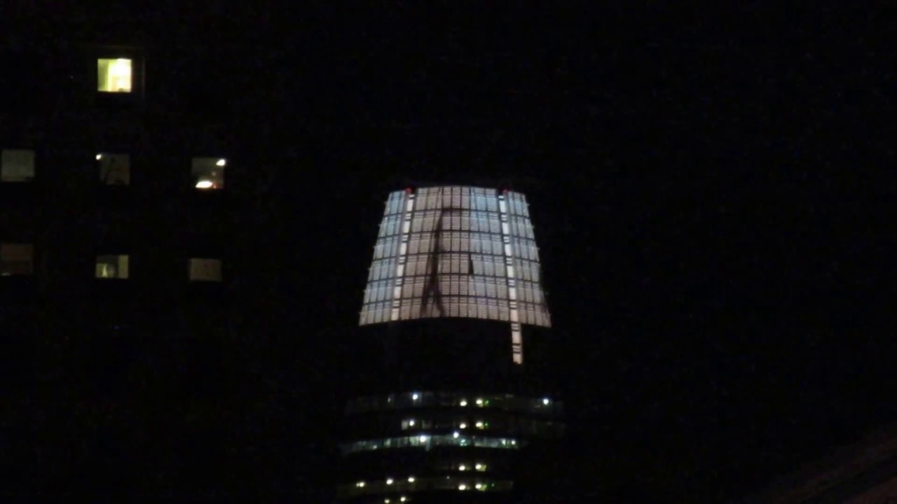 Salesforce Tower Light Display at Night San Francisco California (April ...