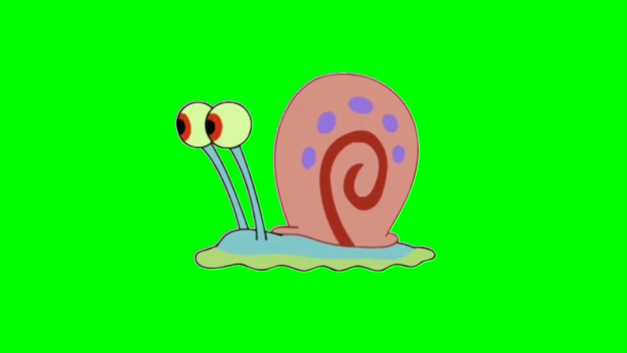 Spongebob Gary : Creeps (Green Screen) - YouTube