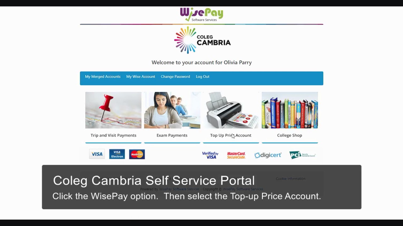 Using WisePay - YouTube