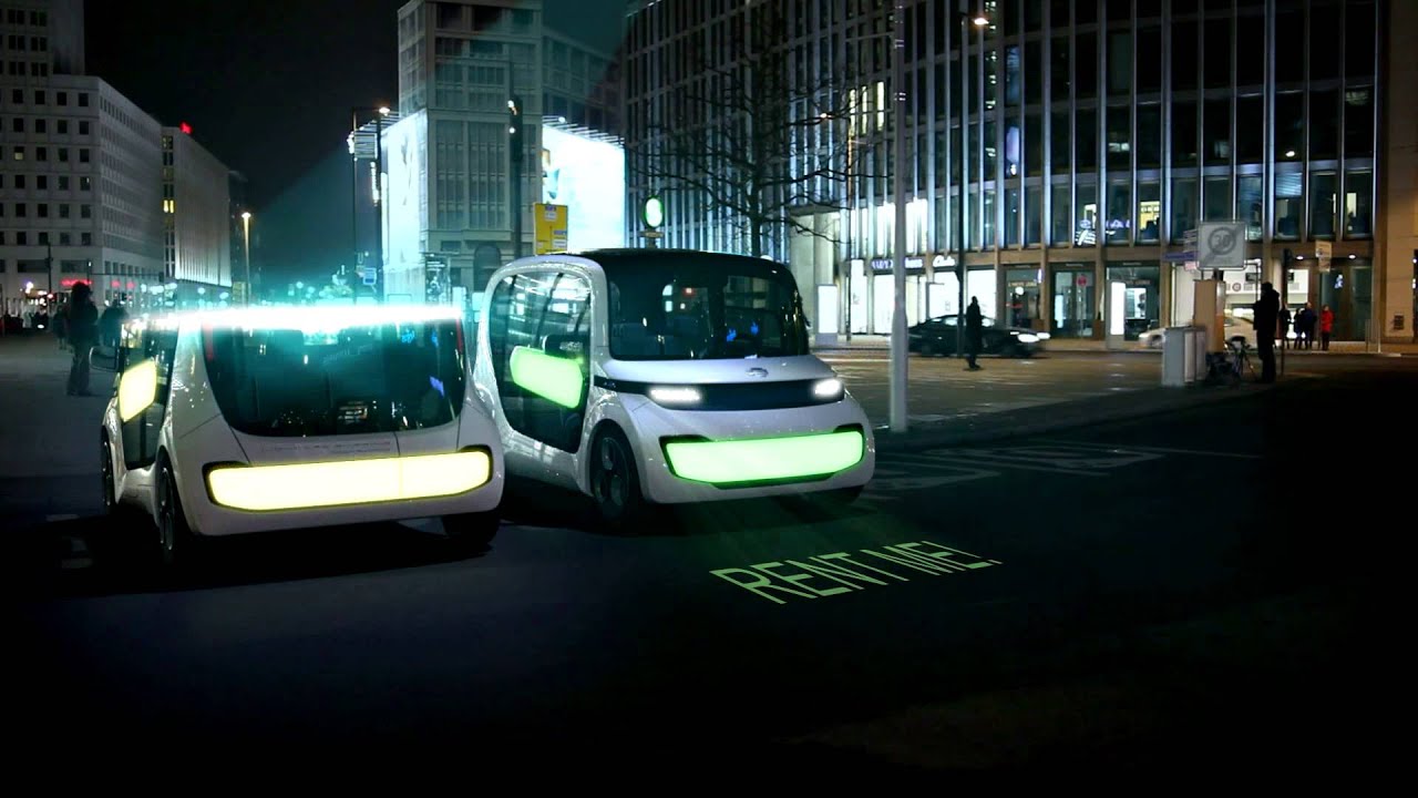 Autovermietung der Zukunft mit dem EDAG Light-Car (Car-Sharing) - YouTube
