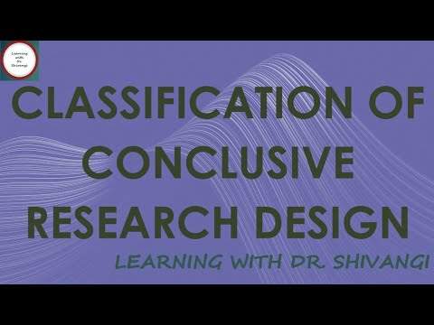 Classification of Conclusive Research Design - YouTube