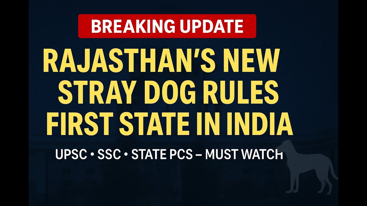 Rajasthan Becomes 1st State to Issue Stray Dog Guidelines | Important ...