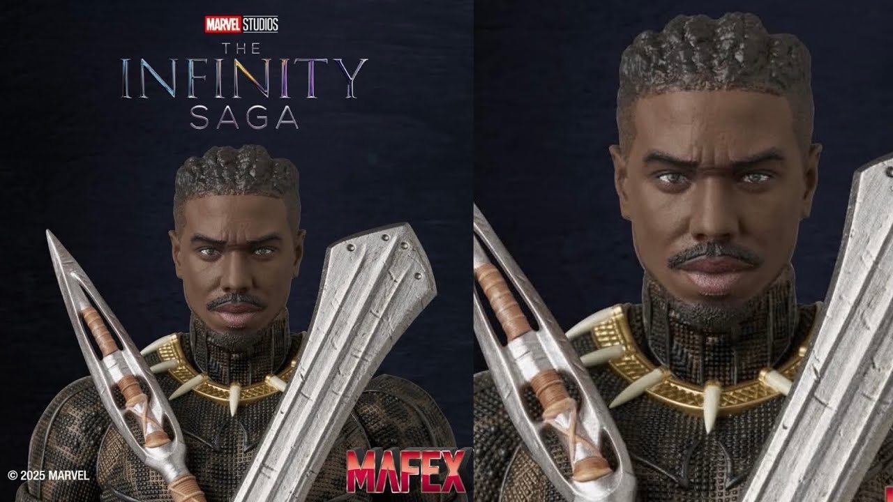 New Mafex Black Panther Eric Killmonger action figure revealed - YouTube