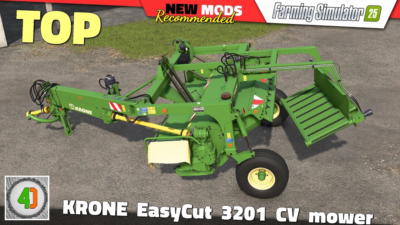 FS25 | KRONE EasyCut 3201 CV Mower (by 4D Modding) - Farming Simulator ...