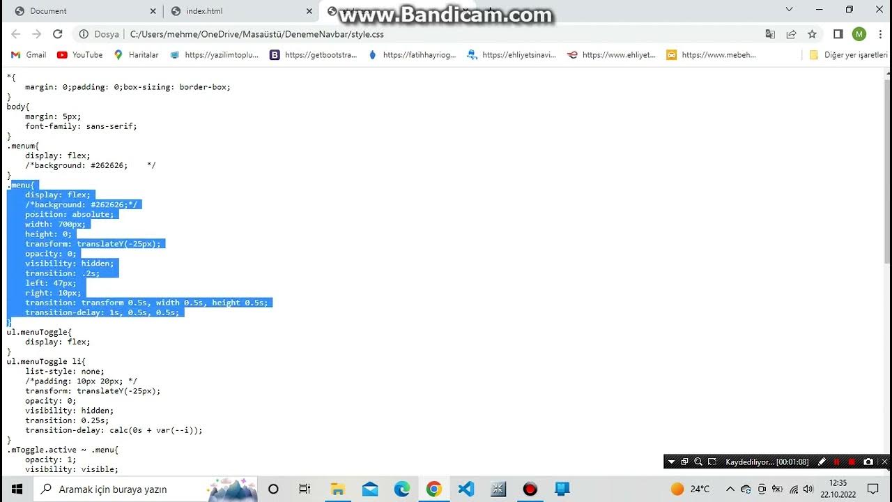 Navbar Html5 - YouTube
