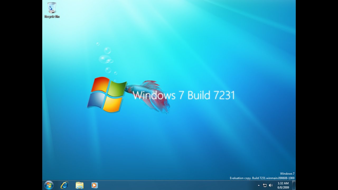 Taking a look at Windows 7 Build 7231 - YouTube