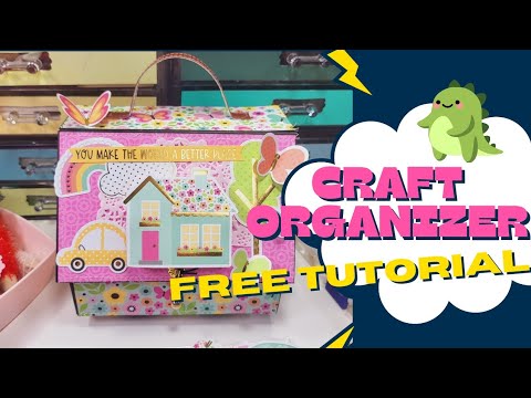 FREE EASY CRAFT ORGANIZER TUTORIAL - YouTube