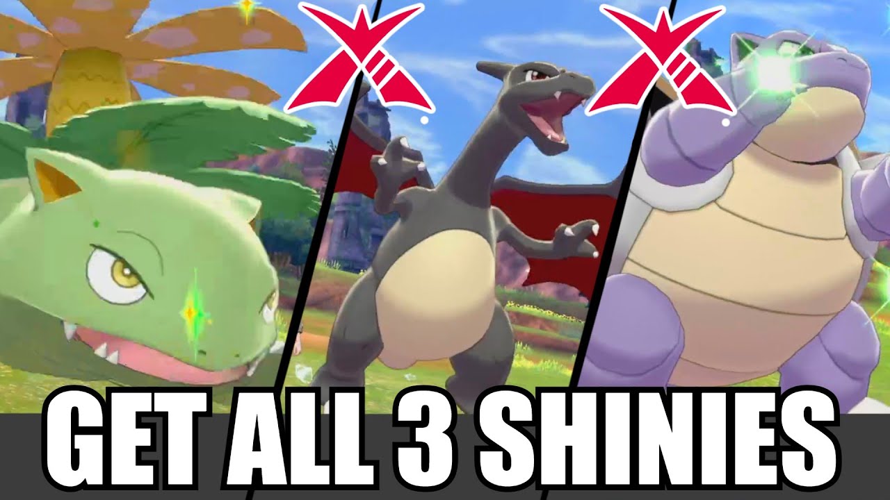 Get ALL 3 Perfect Shiny Gmax Starters (5IV + 0 Attack) w/ Safari ...