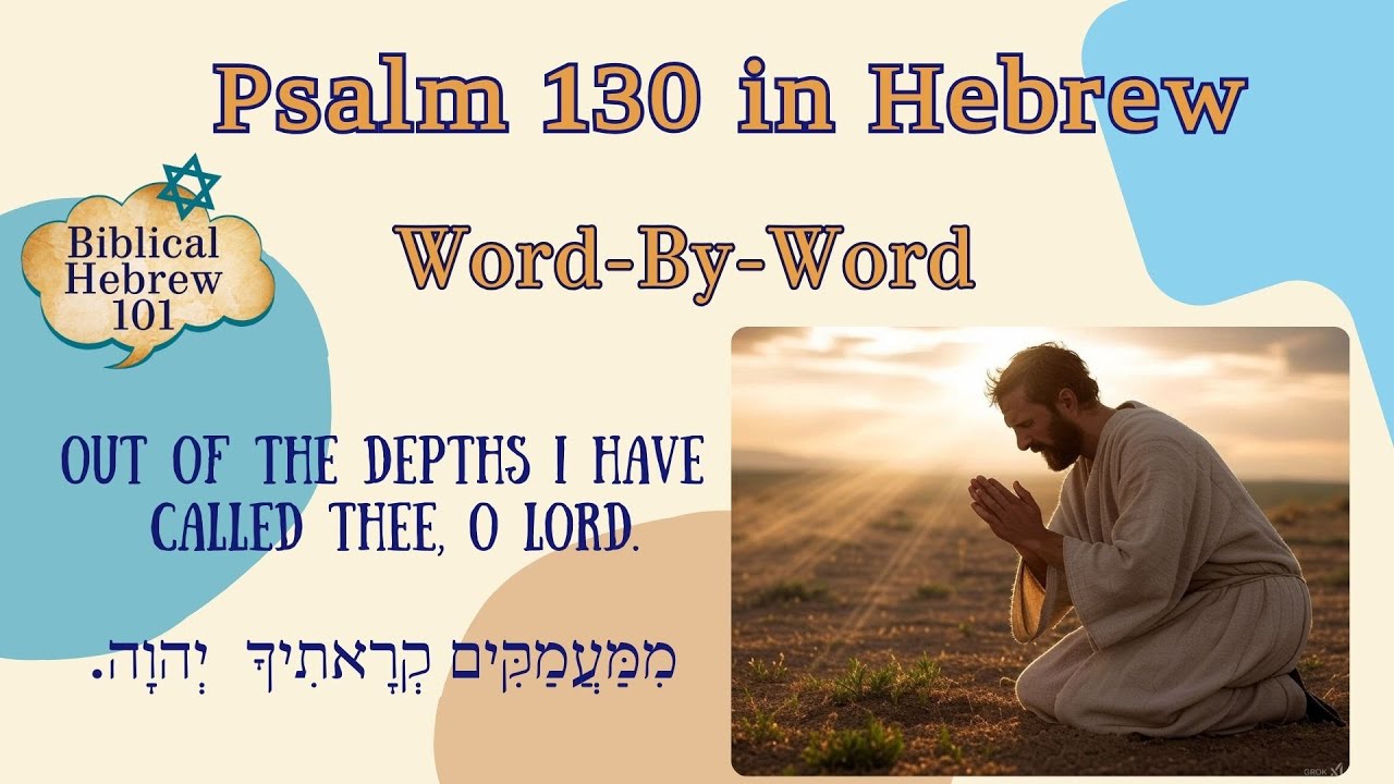 Psalm 130 in Biblical Hebrew | Meaning, Pronunciation & Deep Dive| Word ...
