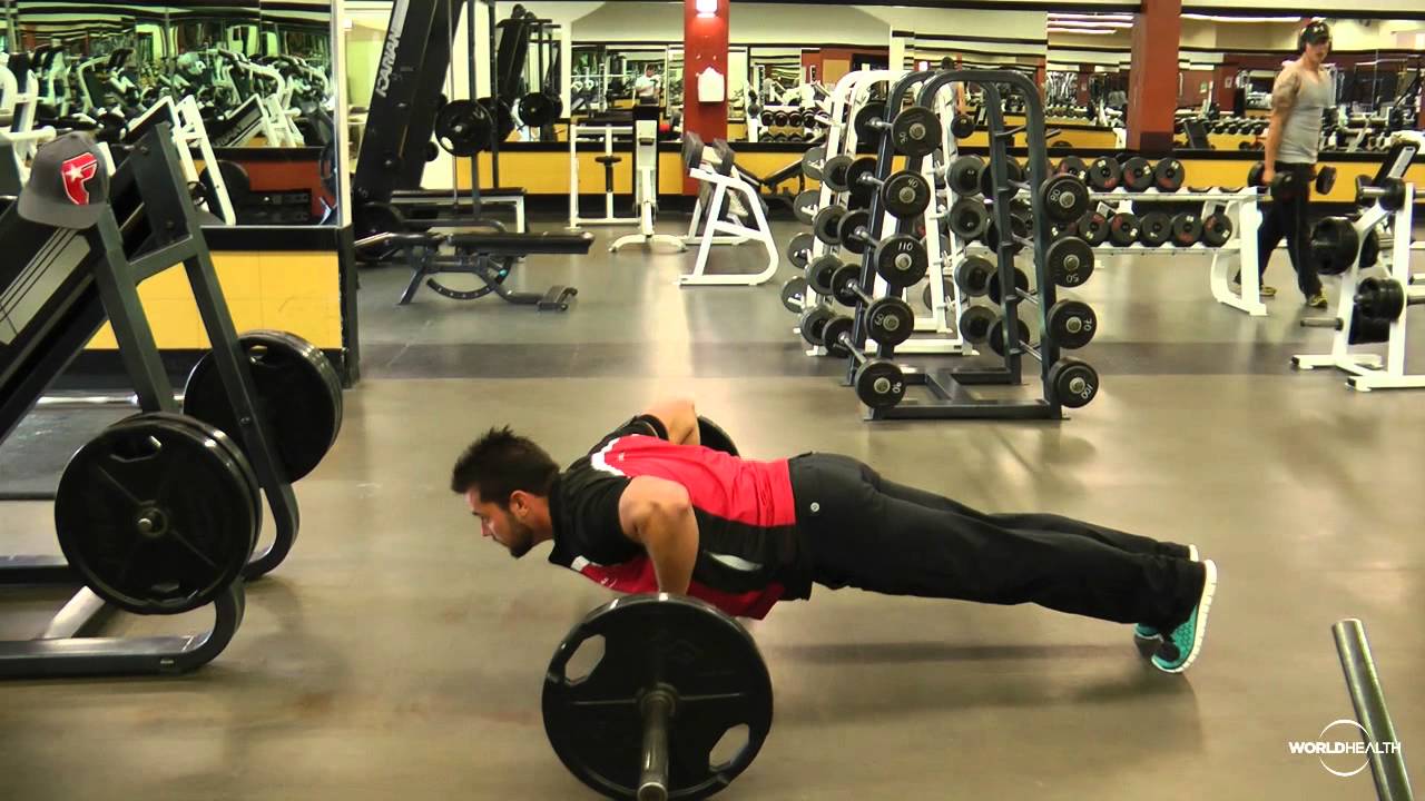 Deadlift, Bar Roll-out, Bar Push Ups, Bar Roll-back - Workout of the ...