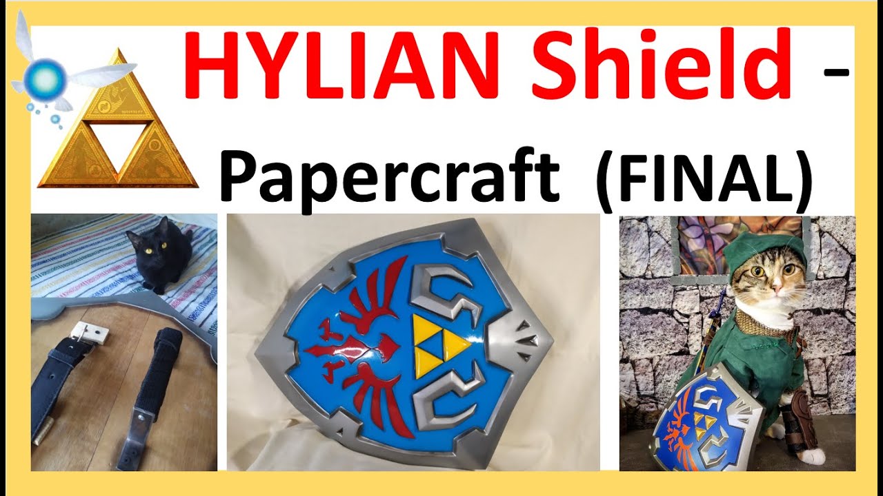 The Legend of Zelda - HYLIAN SHIELD Papercraft (Final + Links ...
