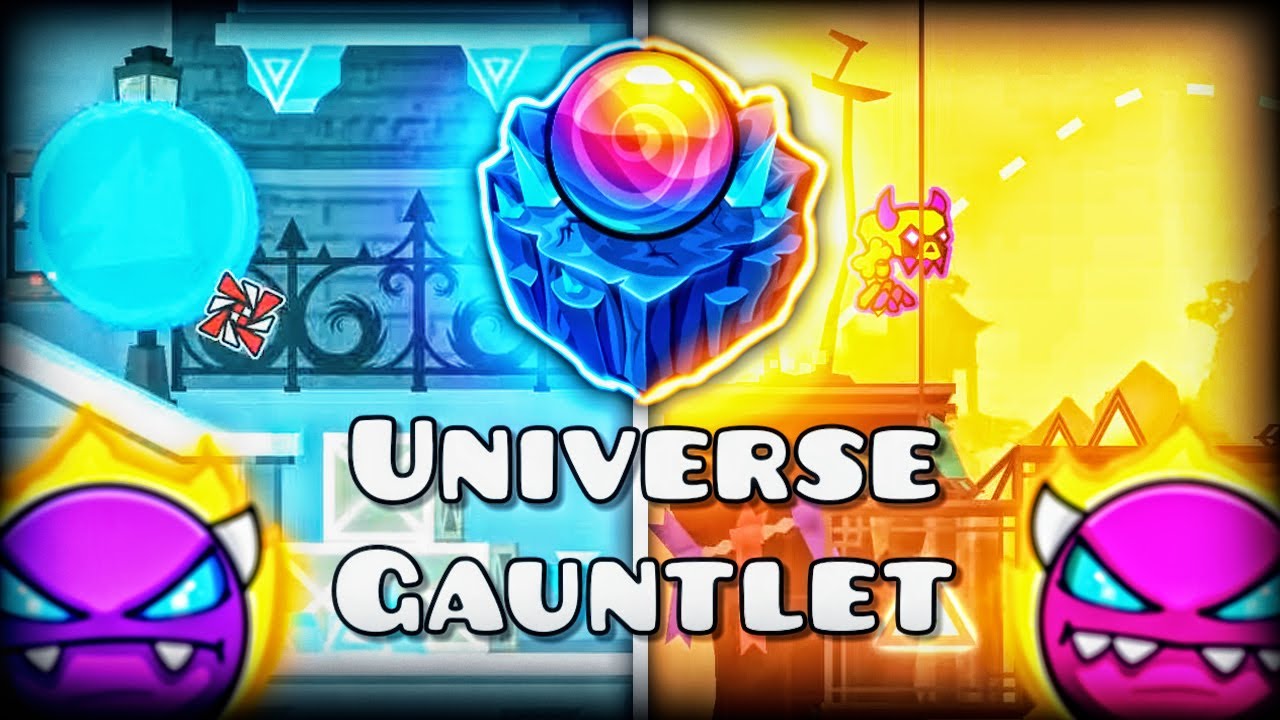 Прохожу ВСЕЛЕНСКИЙ ГАУНТЛЕТ Universe Gauntlet в Geometry Dash - YouTube